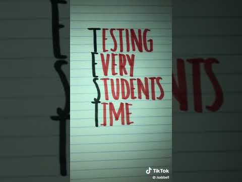 What teaches, PE, and test stands for