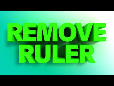 How To Remove Ruler Lines In Photoshop