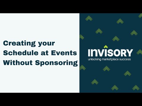 Creating your Schedule at B2B Tech Events & Conferences Without Sponsoring