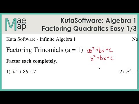 Factoring Quadratic Polynomials Easy Part 1 – Easy Peasy All-in-One ...