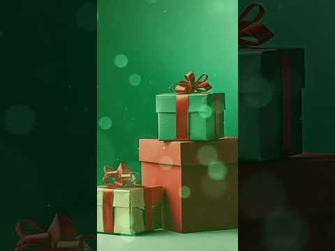 KOH Video Wallpaper AK192 Green And Red Christmas Gift Box