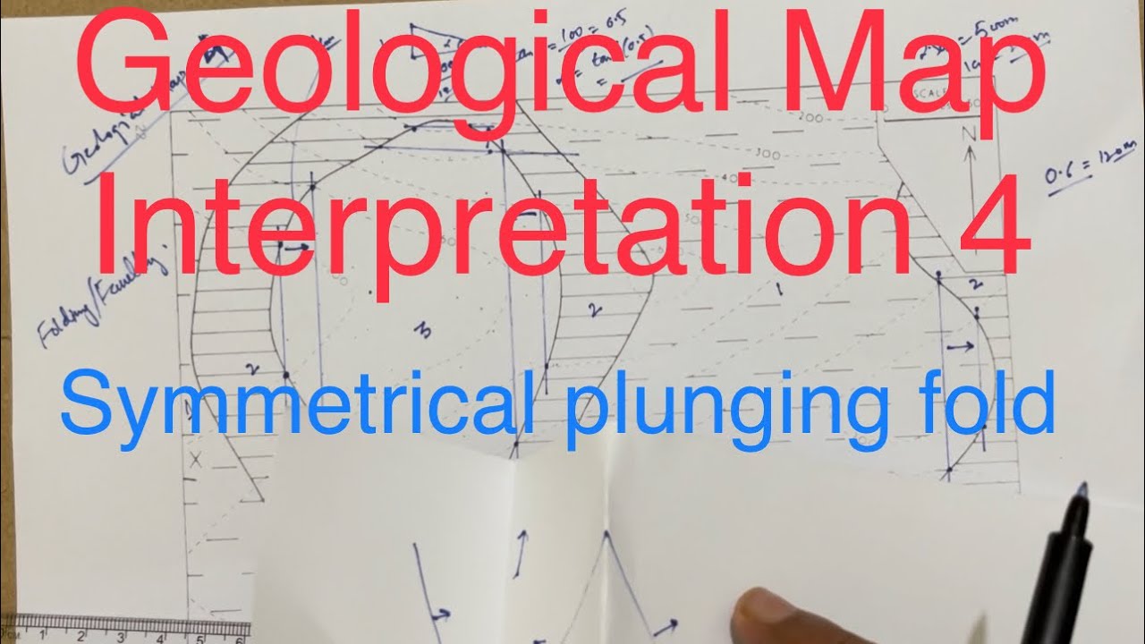 Geological Map Interpretation Exercise-4 | Symmetrical Plunging fold |