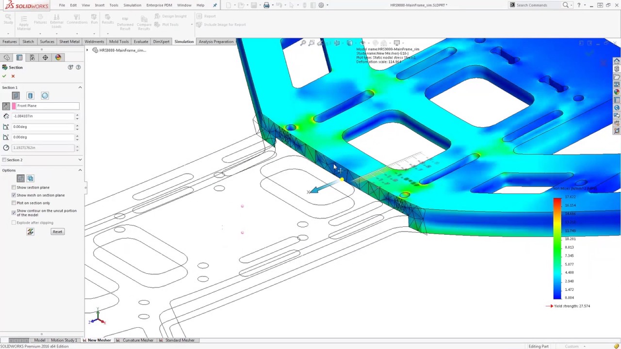 SOLIDWORKS Simulation - What’s New in 2016 - Simulation Stress Analysis