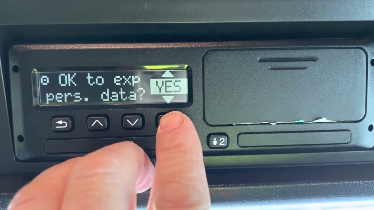 Stoneridge style Digital Tacho manual entry
