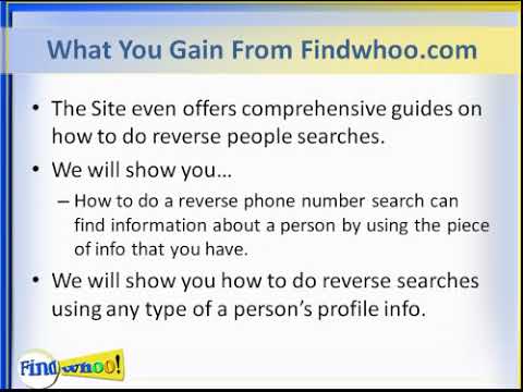 Findwhoo.com Free people finder guide online