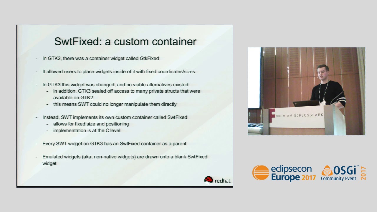 The Past, Present, and Future of SWT on Linux