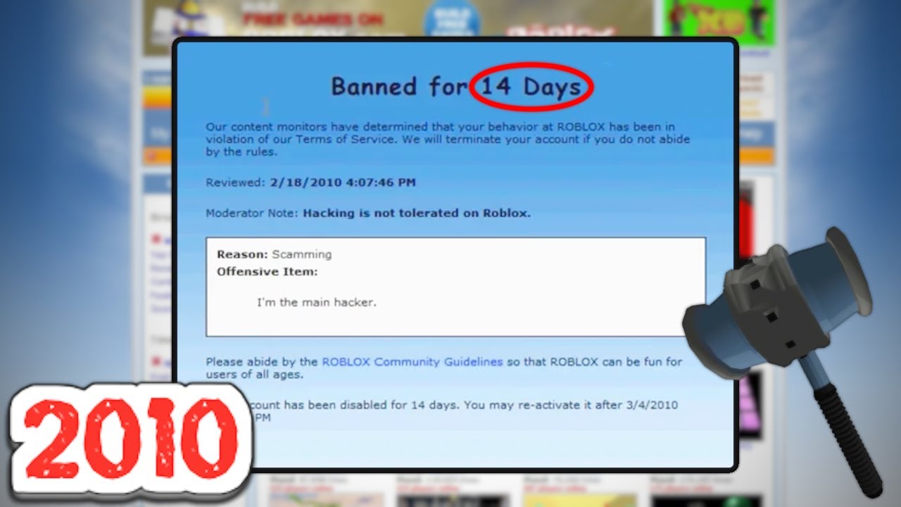 The Evolution of Roblox Bans! (2008-2025)