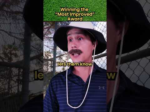 Little League Coach Gives "Most Improved Award" Speech