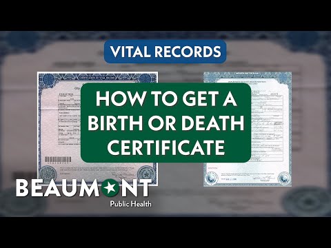 How To Get a Birth or Death Certificate | City of Beaumont