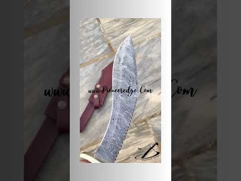Handmade Damascus kukri knife #handmadeknife #handmadecraft #huntingknife #knife #movieknife #camel