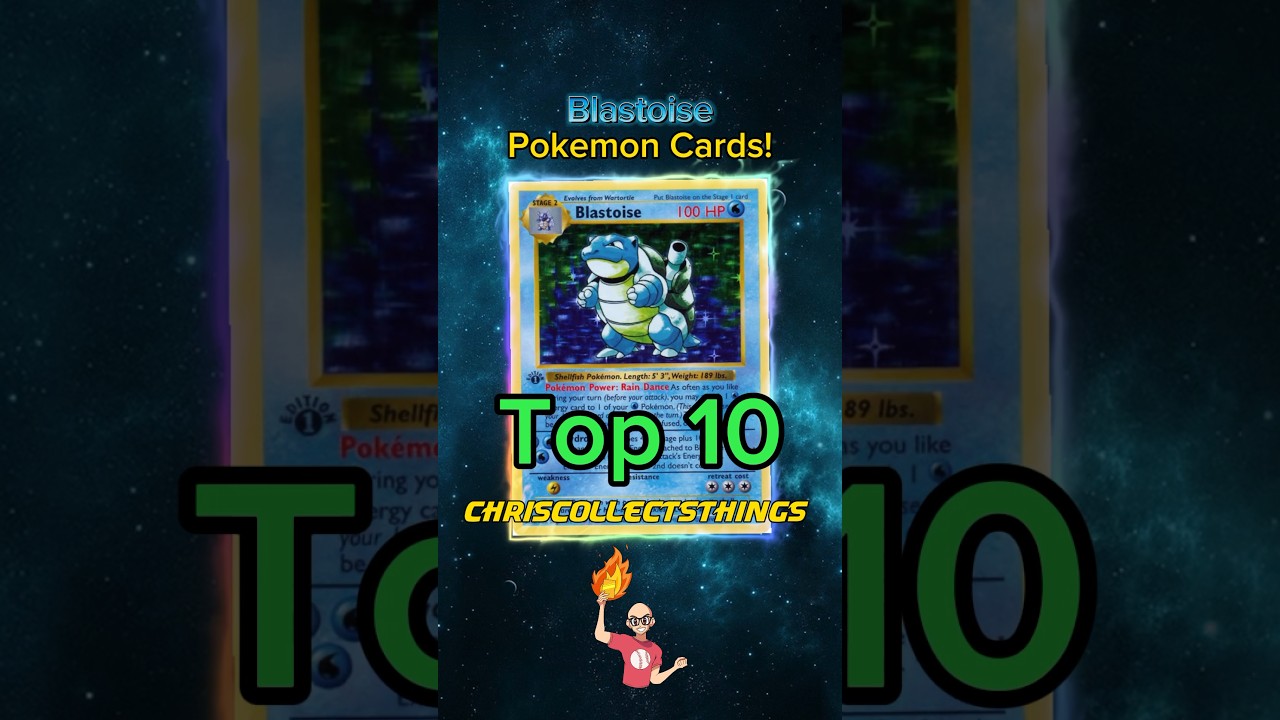 Top 10 Pokémon BLASTOISE cards 💦 #shorts #top10 #blastoise