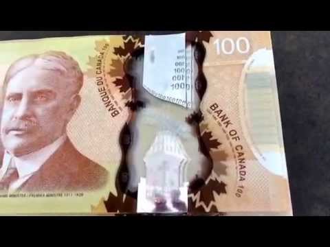 Canadian 100 dollar Bills