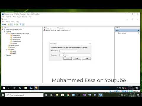 شرح 41 Microsoft Windows Server 2019 | DHCP server MAC address Filter management معتمد - منصة معارف