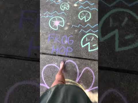 Chalk adventure with your kid #kidsactivityideas #funactivitiesforkids #funactivitiesforkids