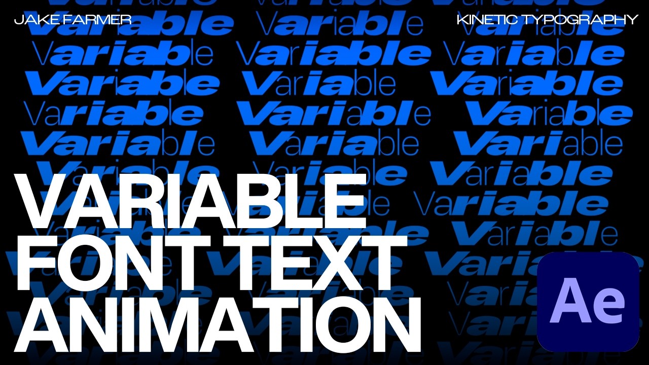 Variable Font Animation - Kinetic Typography | After Effects Tutorial