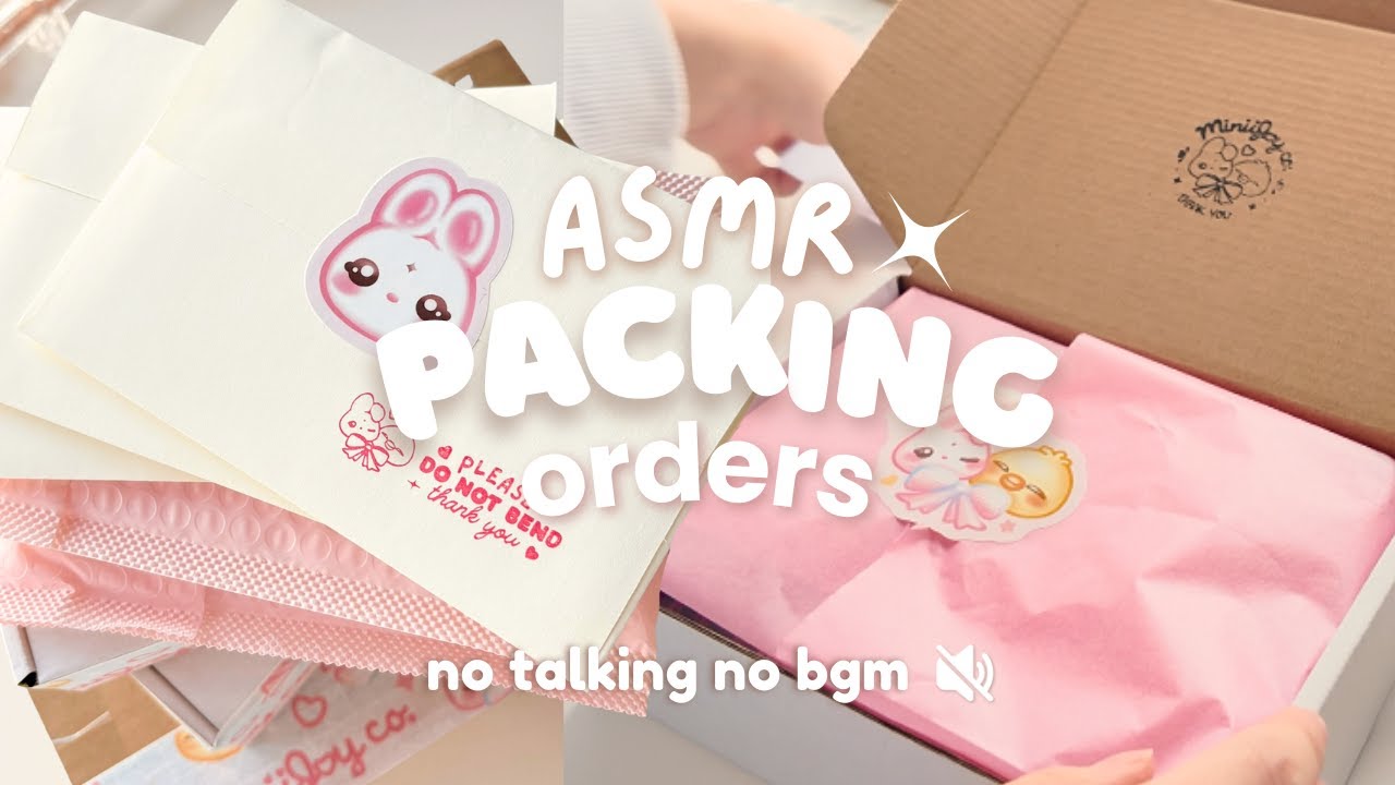 Packing orders for my stationery business 11 💌✨ | ASMR packing sounds, no talking, no bgm | BFS ed.