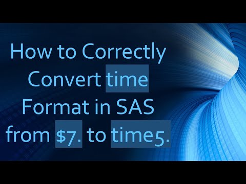How to Correctly Convert time Format in SAS from $7. to time5.
