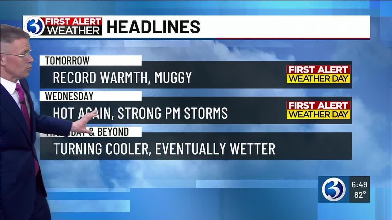 First Alert Weather Extra: Record warmth tomorrow