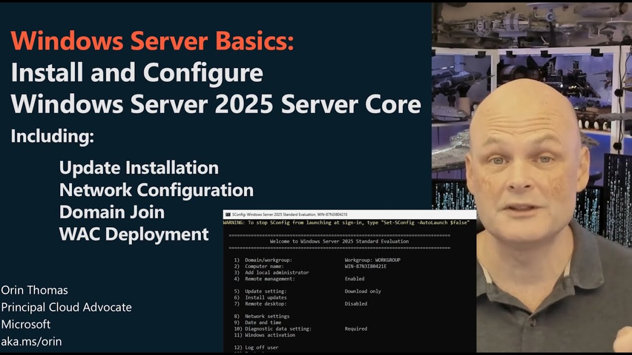Install and Configure Windows Server 2025 Server Core