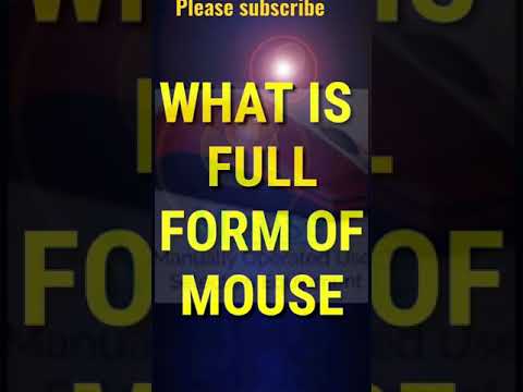 WHAT IS FULL FORM OF MOUSE