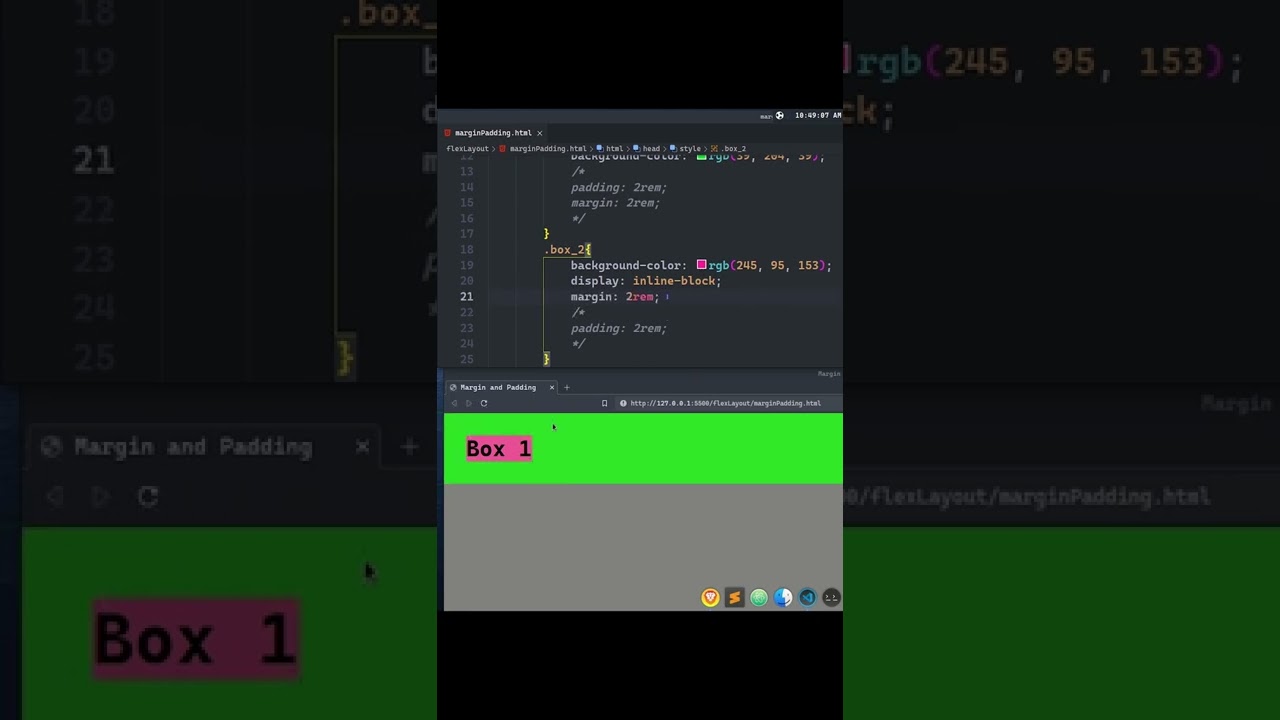 Difference b/w Padding and Margin | Tutorial for beginners.