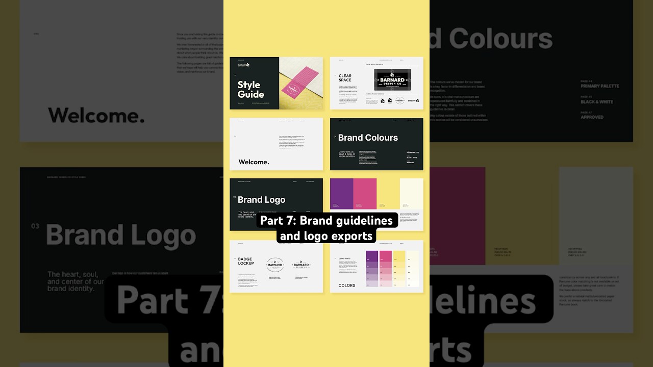 Designing my own logo. Part 7: Brand guidelines and exports