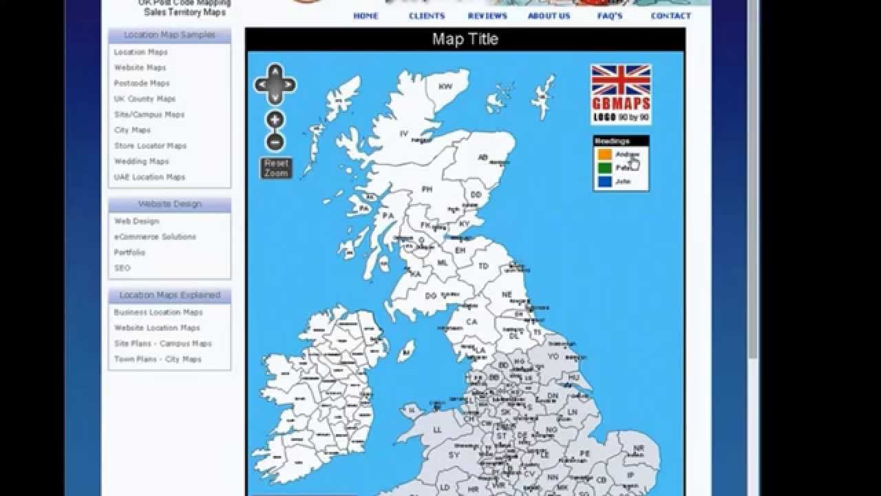 Edit your own UK Postcode map..