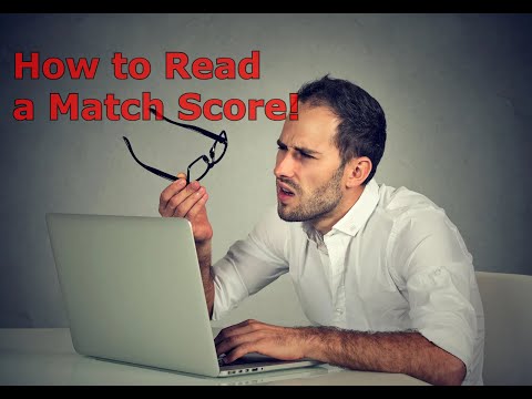 How To Read A Match Score