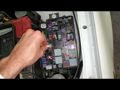 2017 Chevy Sonic Starter Relay & Fuse, Fuel Pump Fuse Location