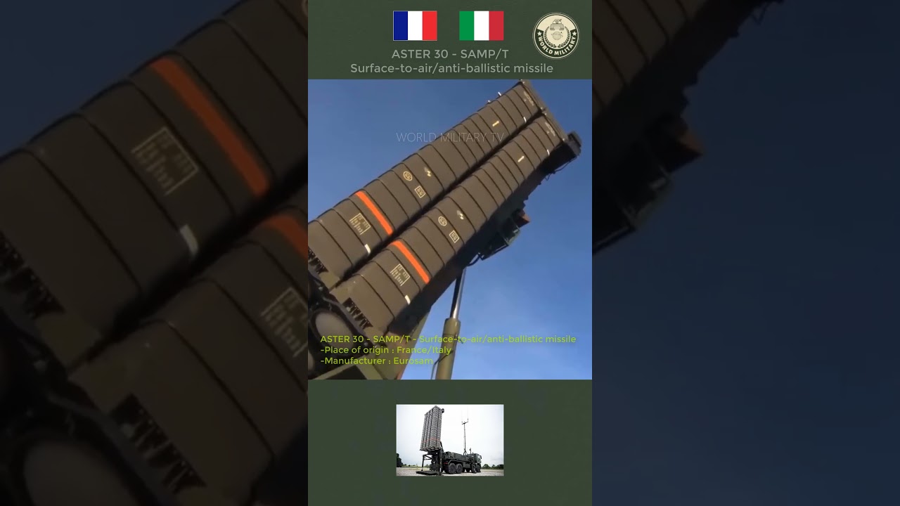 ASTER 30 - SAMP/T - Surface-to-air/anti-ballistic missile  #military #defence