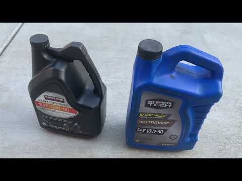 Motor oil 15w40 vs 10w30