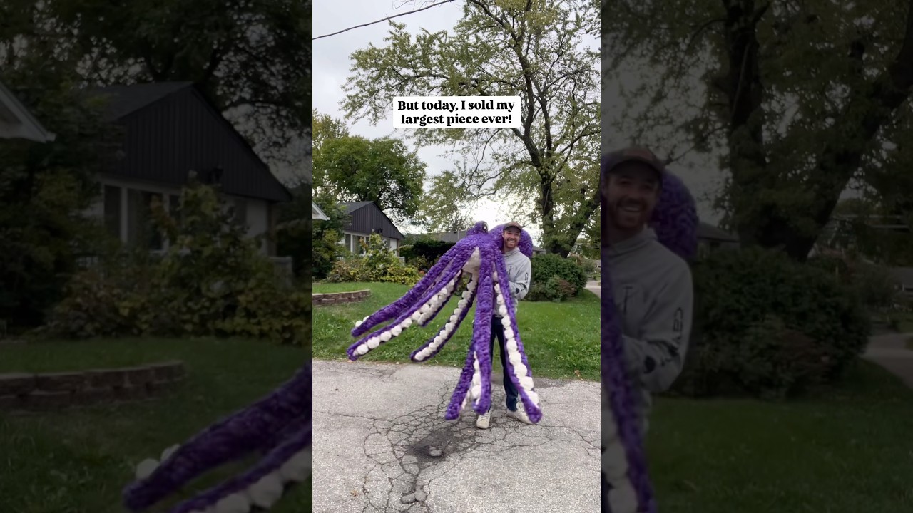 I can’t believe it finally happened! #crochet #crochetprojects #giantoctopus