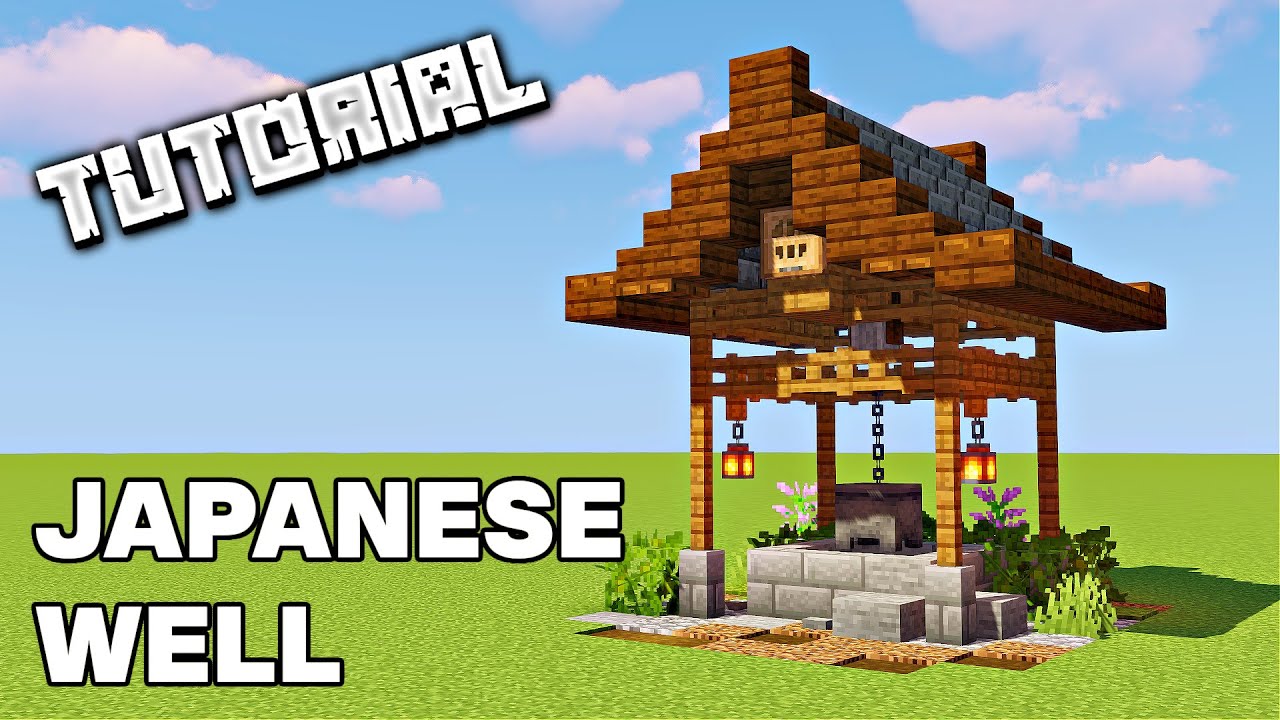 How To Build A Japanese Well | Minecraft Tutorial - Minecraft Builders