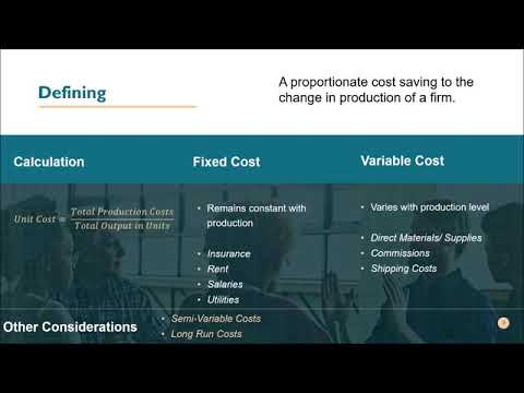 What are economies of scale?