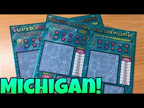 WIN! $20 CASH WORD! HUGE CROSSWORDS FROM THE MICHIGAN LOTTERY