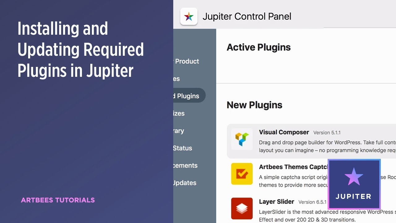Installing and Updating the Required Plugins