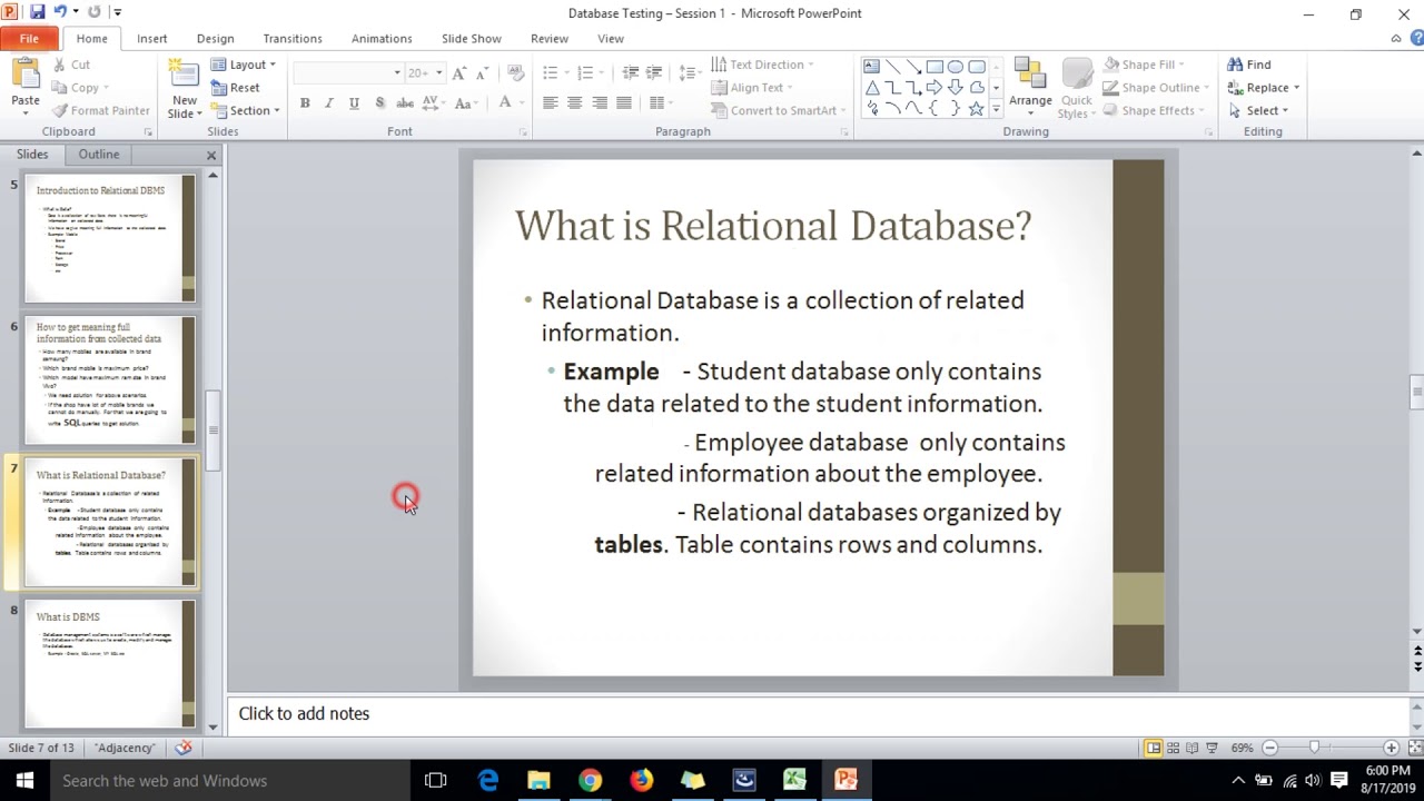 Database Testing | SQL Tutorial For Beginners Session 1- Introduction to Database Management Systems