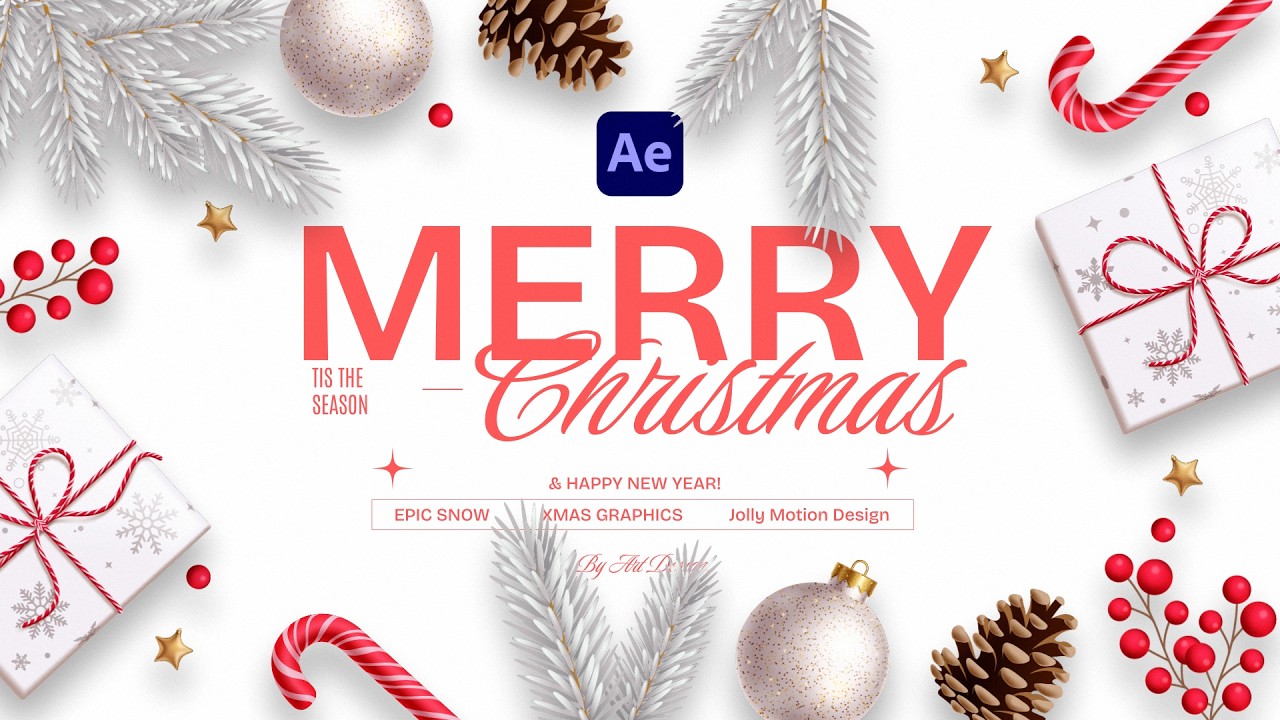 Create Popular 2025 Christmas Motion Graphics in After Effects