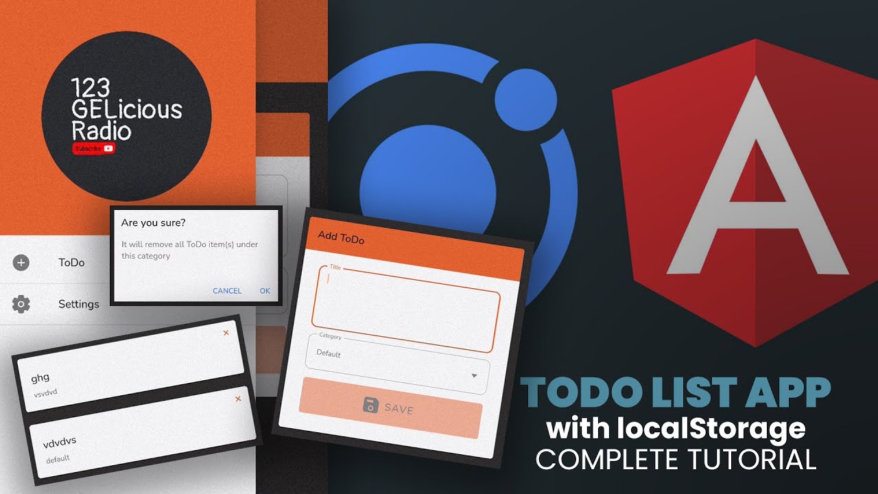 ToDo List App Complete Tutorial | Android | IONIC 7 & Angular | Tagalog