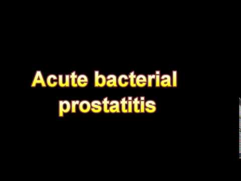what is the Definition Of Acute bacterial prostatitis (Medical Dictionary Online)