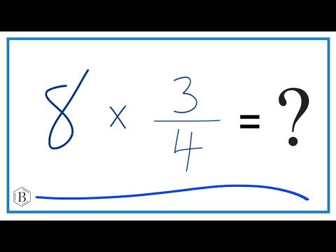8 times 3/4 (Eight times Three-Fourths)