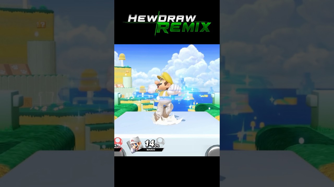New Mario Moveset in HewDraw Remix (Smash Ultimate Mod) #smashbros #mario #supermario