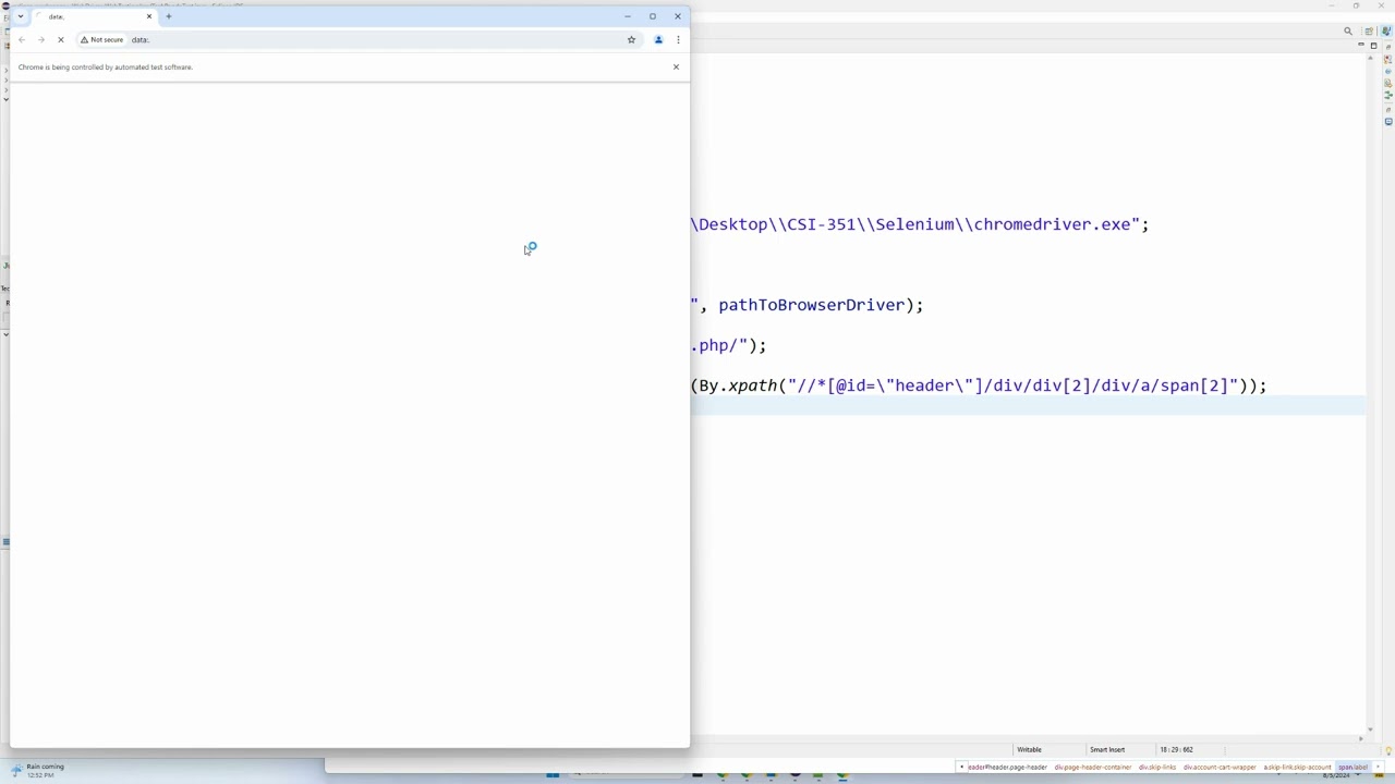 Selenium WebDriver - Hello World - Java Web Testing