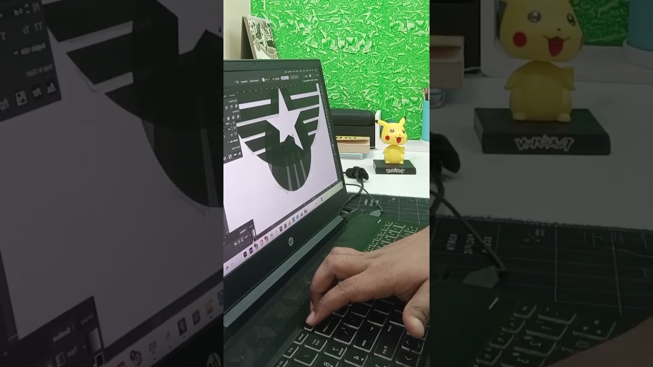 From Sketch to Vector: Eagle Logo Timelapse in Illustrator #branding  #designinspiration #graphice