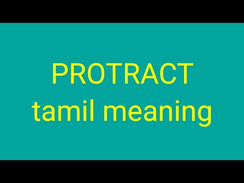 PROTRACT tamil meaning/sasikumar