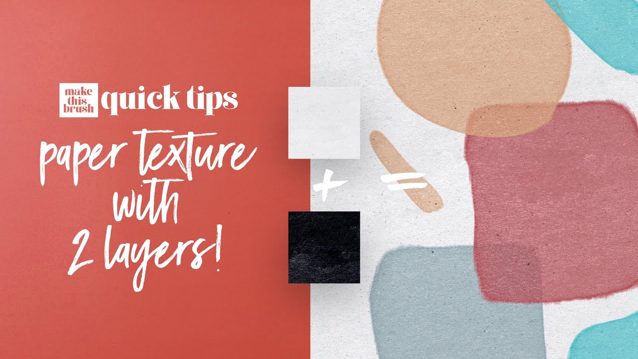 Paper Texture in PROCREATE with 2 Layers