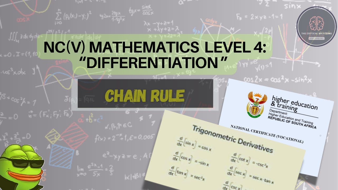 CHAIN RULE: DIFFERENTIATION | NCV MATHEMATICS L4