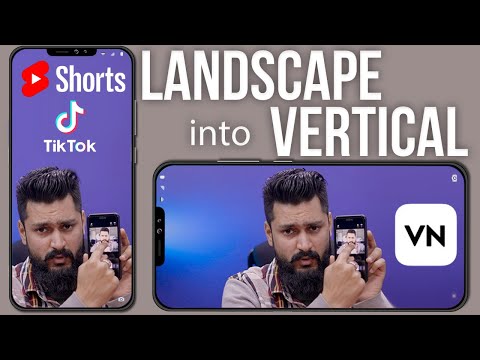 How to Convert Landscape Video to Portrait in VN video editor | For YouTube Shorts & Tiktok videos