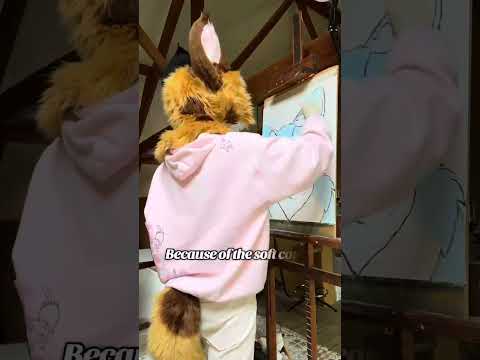 Drawing FeiYin Dragon! #furry #fursuit #fursuiters #furries #cosplay #art #fursona #shorts