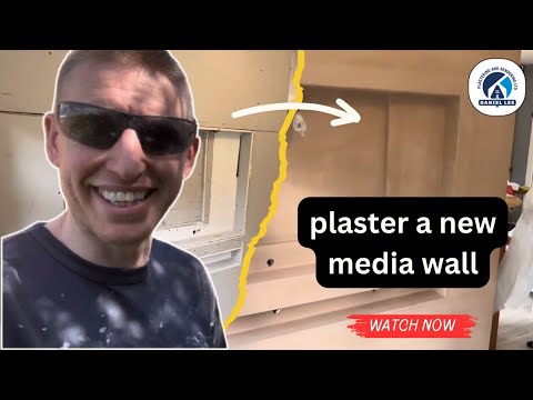 How to plaster a new media wall